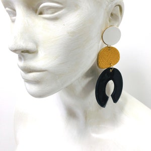 Large Statement Earrings Bold Earrings Large Lightweight - Etsy