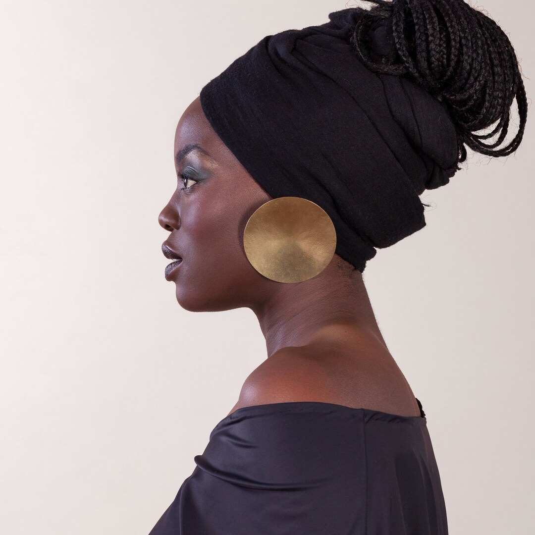 African Statement Earrings Geometric Tribal Earrings, Bold African ...