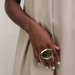 Big Statement Ring for Women, Large Chunky Ring in Golden Brass - Etsy