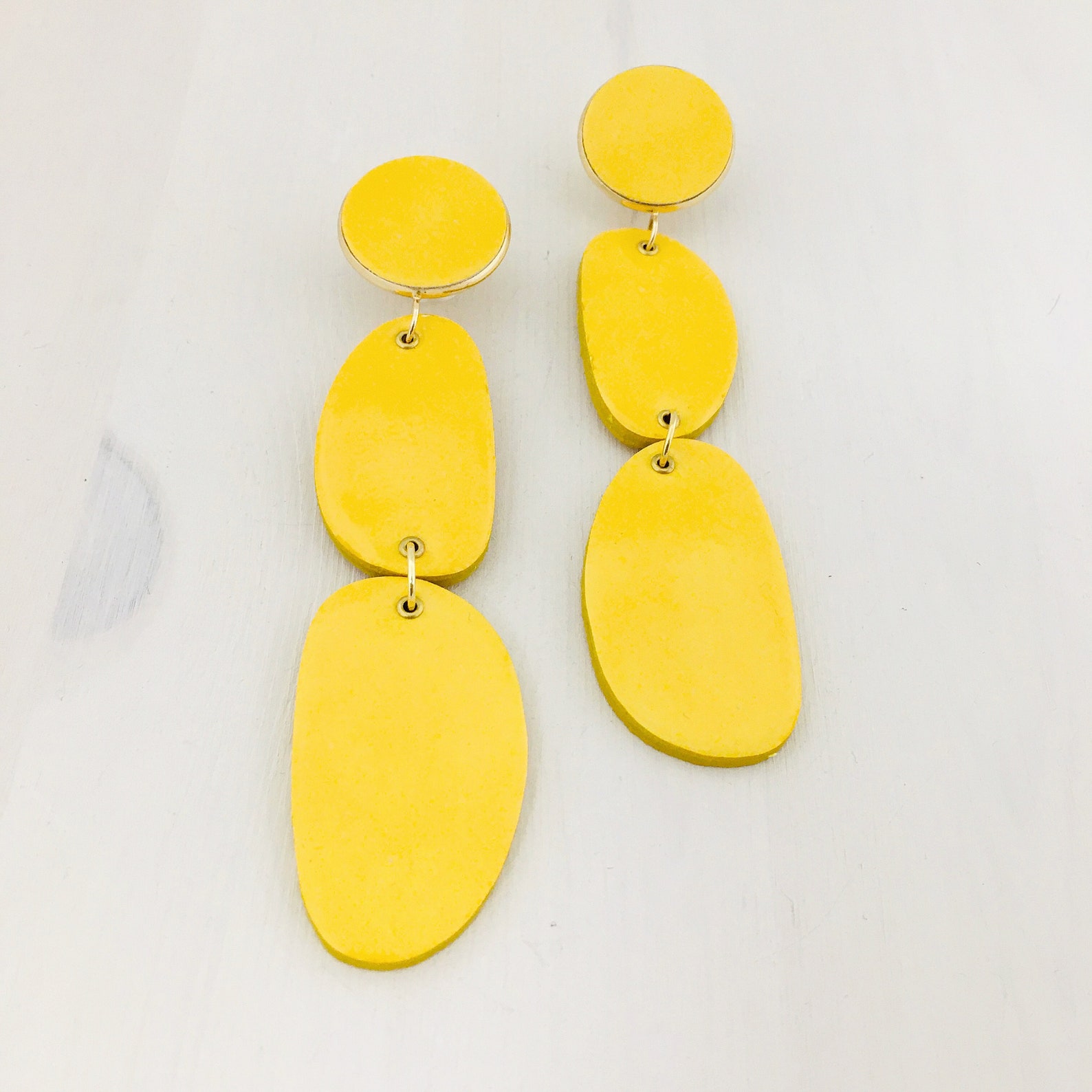 Large Drop Statement Earrings - Etsy