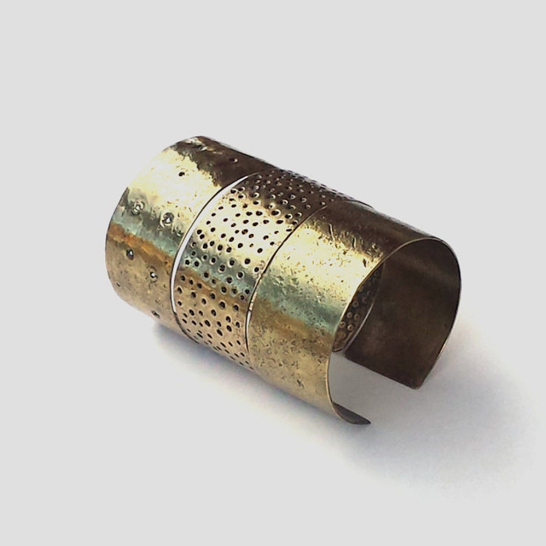 Brass Cuff Bracelet Set: Tribal Boho Chic Jewelry - Etsy