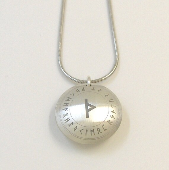 Birth Rune Runes Medallion Silver Laser Engraving | Etsy