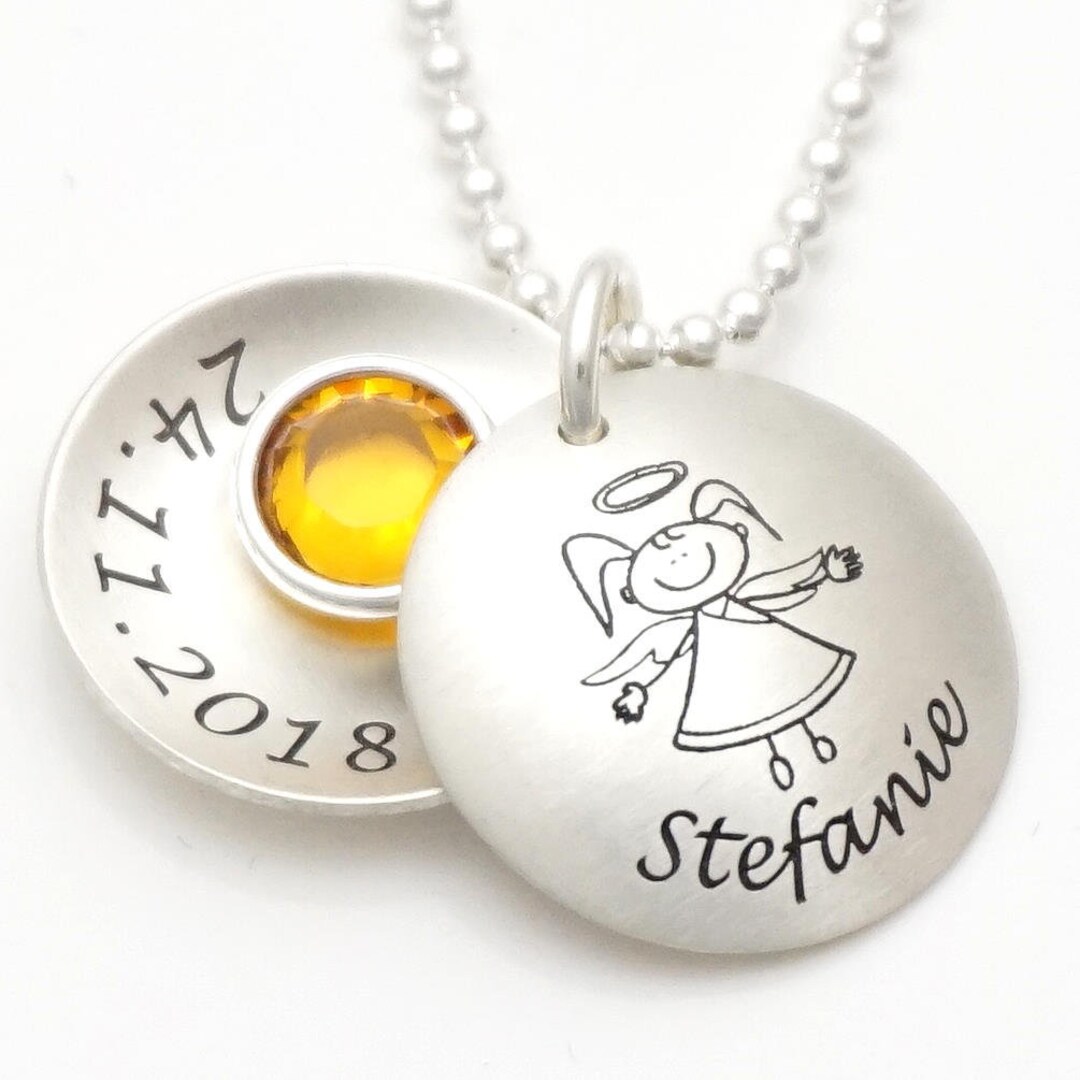 Baptismal Jewelry With Engraving Baptism Necklace for Girls Necklace ...