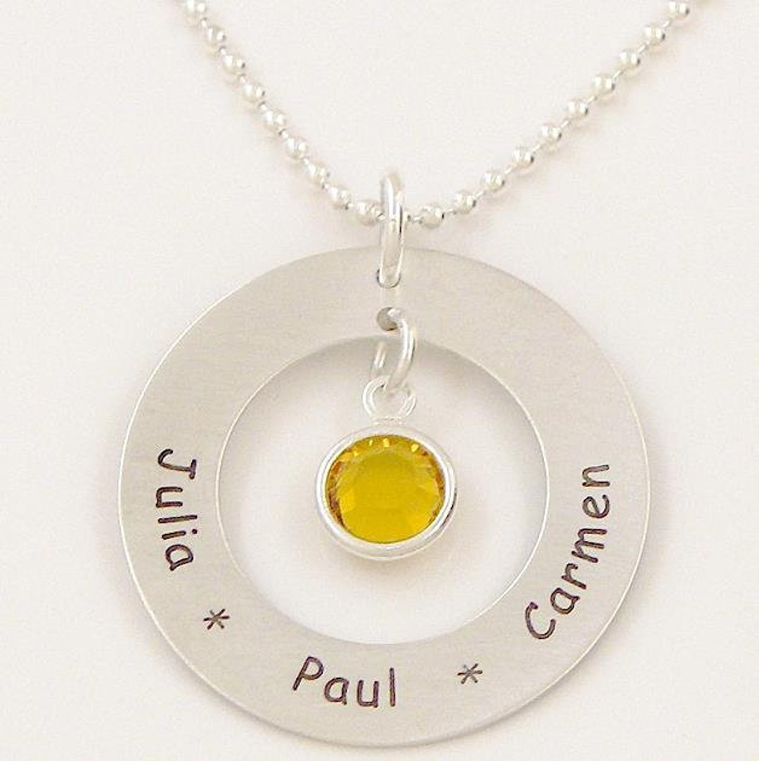 Chain of Friendship Named Necklace Genuine Silver With Individual Laser ...