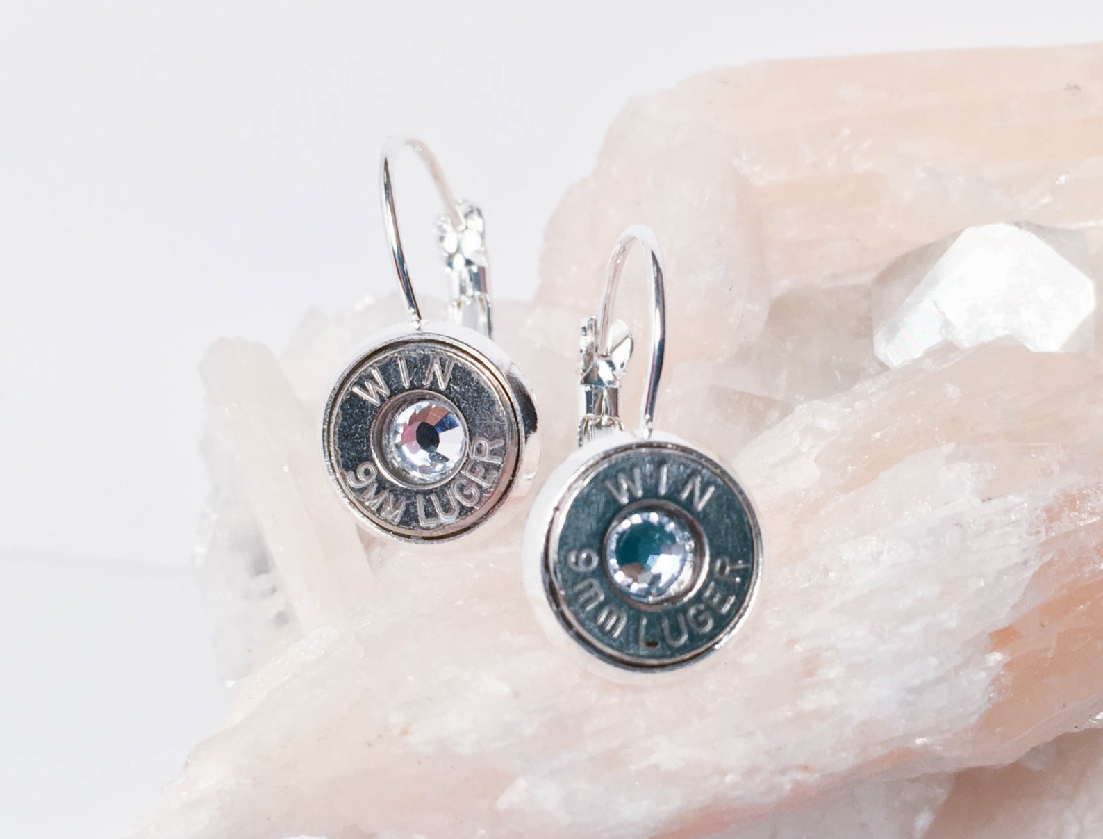 Steampunk Bullet French Lever Dangle Earrings w/ Choice of | Etsy