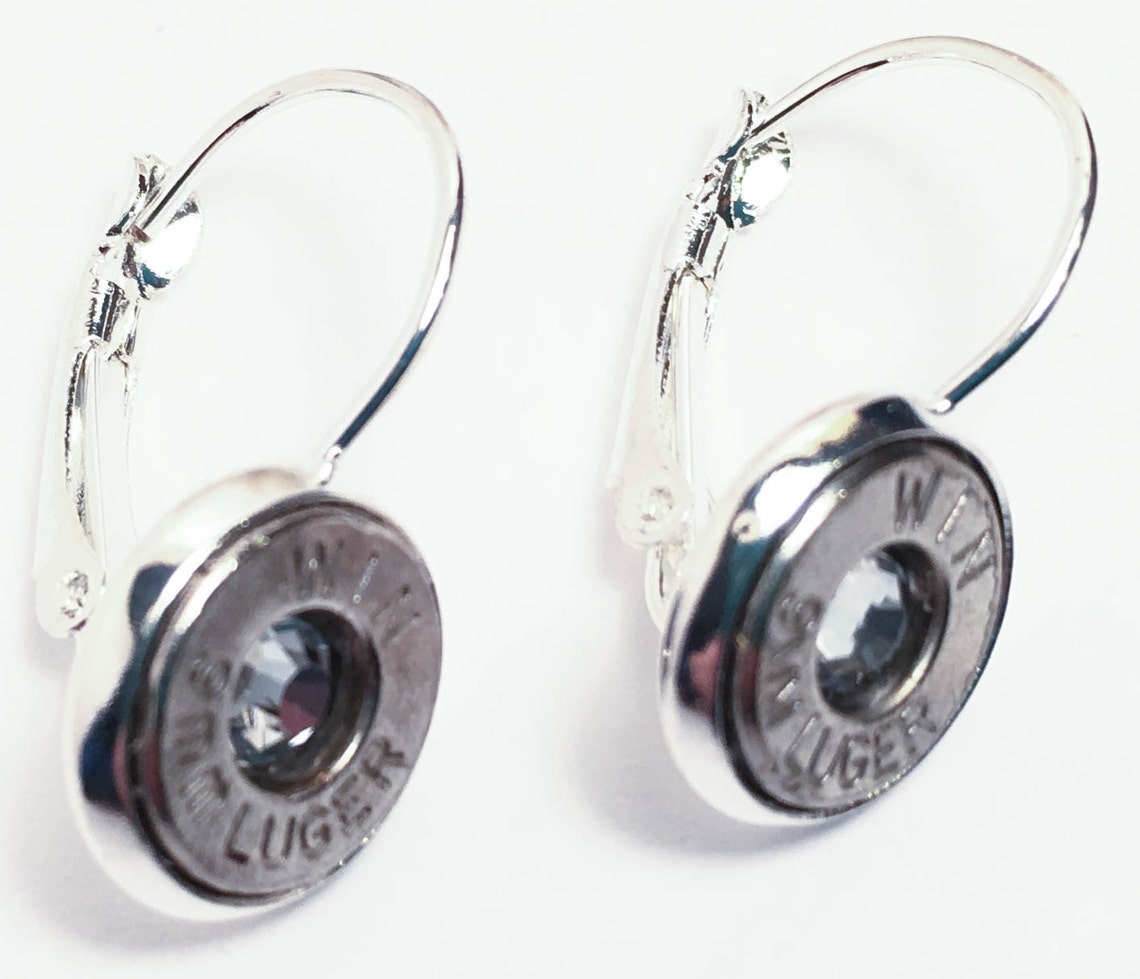 Steampunk Bullet French Lever Dangle Earrings w/ Choice of | Etsy