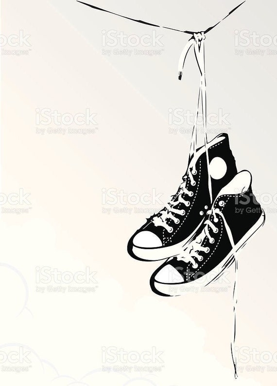 Running Shoes Hanging