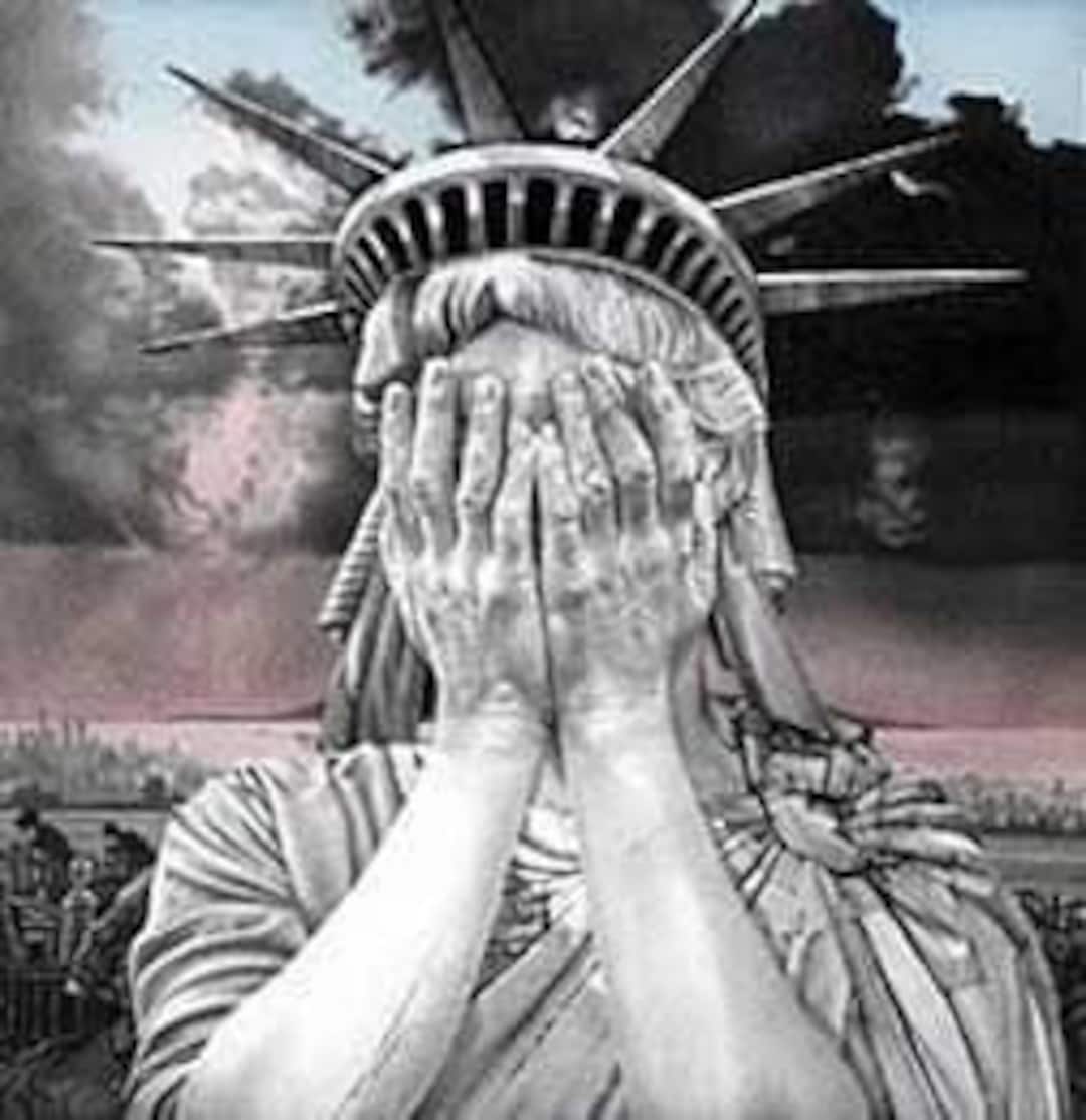 Crying Disappointed Statue of Liberty - Etsy