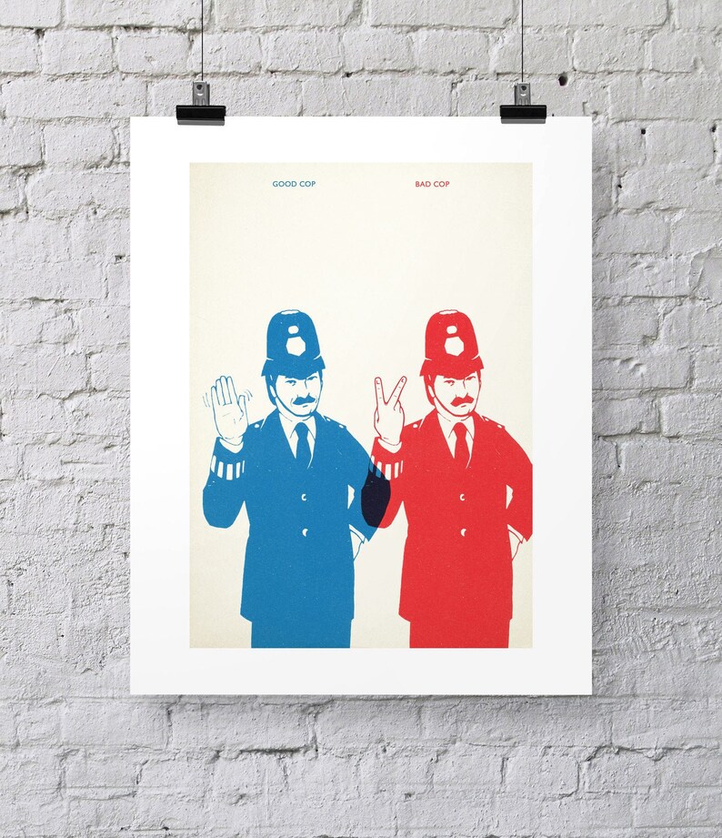 Good Cop Bad Cop Giclee Print - Etsy
