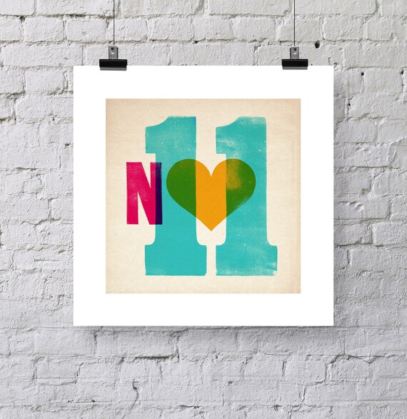 Love N11 London Postcode series giclee print | Etsy