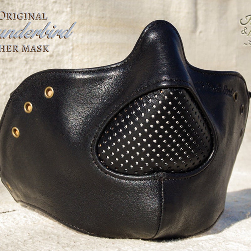 Leather Face Mask - Etsy