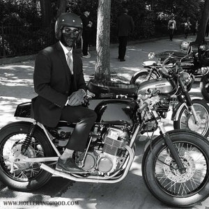 Motorcycle Mask Holler&hood Classic Thunderbird Black Rider A Genuine ...