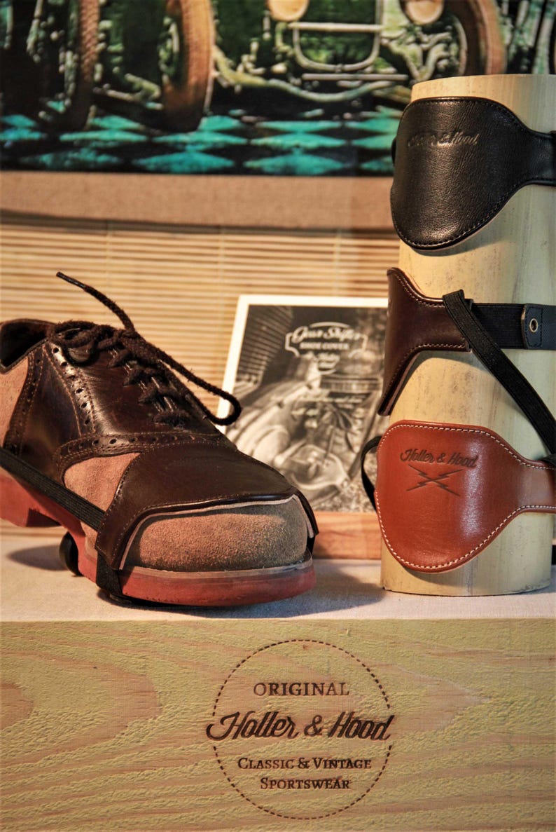 Motorcycle Shifter Boot and Shoe Cover in Light Brown Calf Leather ...