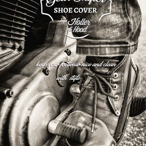 Motorcycle Shifter Boot and Shoe Cover in Light Brown Calf Leather ...