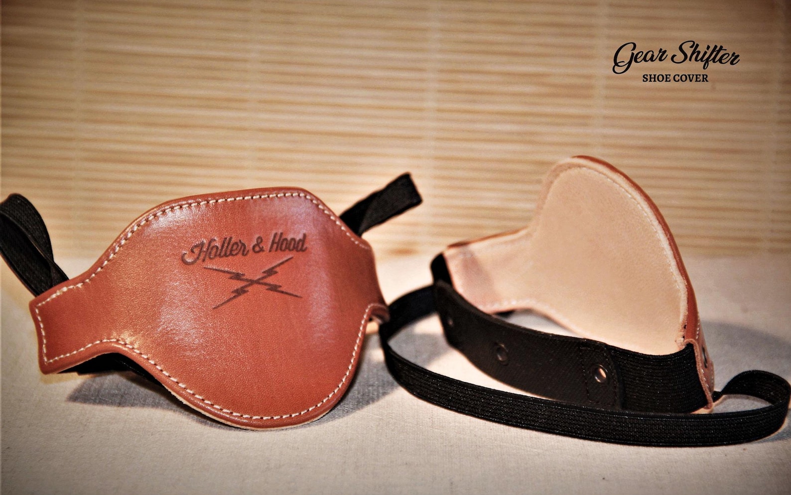 Motorcycle Shifter Boot and Shoe Cover in Light Brown Calf Leather ...