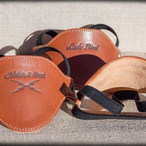 Motorcycle Shifter Boot and Shoe Cover in Light Brown Calf Leather ...