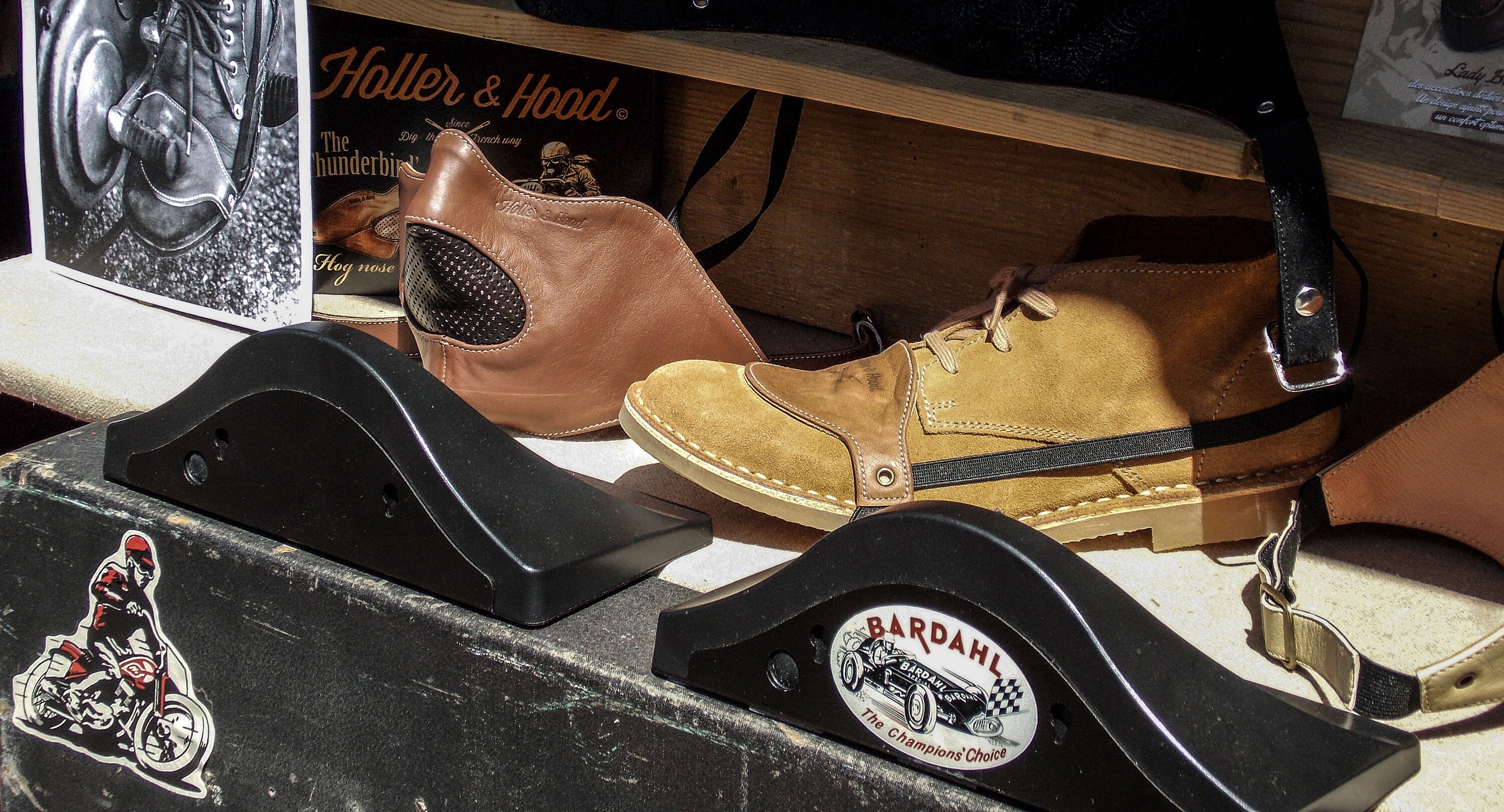 Motorcycle Shifter Boot and Shoe Cover in Light Brown Calf Leather ...