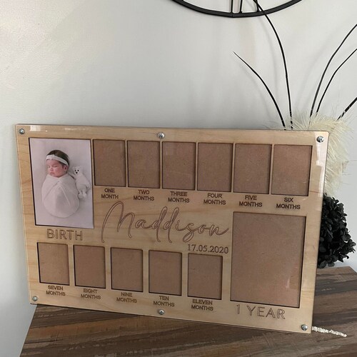 Personalised My First Year Square Photo Frame - Etsy