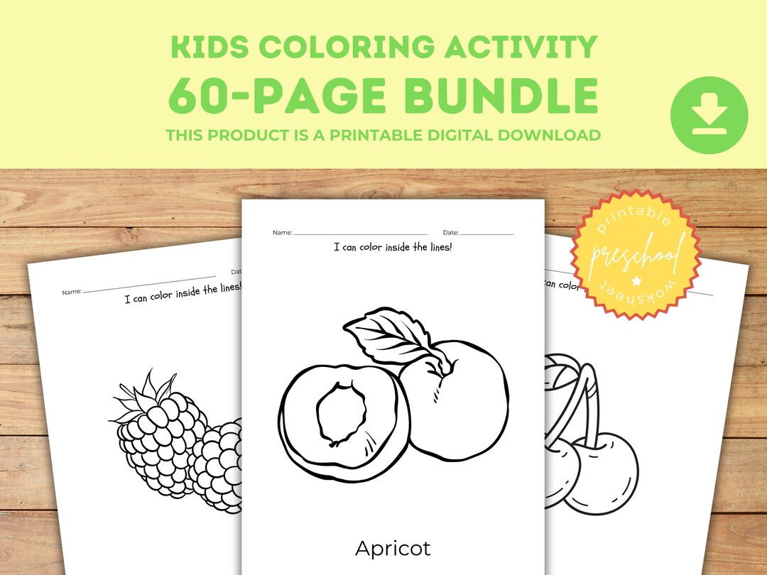 Printable Coloring Worksheets | Preschool Education Worksheets 3-6 ...
