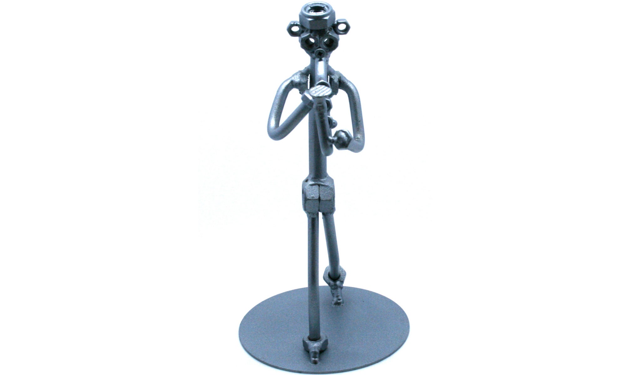 Saxophone Player Gift, Nuts and Bolts Metal Sculpture, Saxophone Music ...