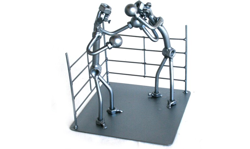 Boxing Gifts for Men, Boxing Coach Gift Nuts and Bolts Metal Sculpture ...
