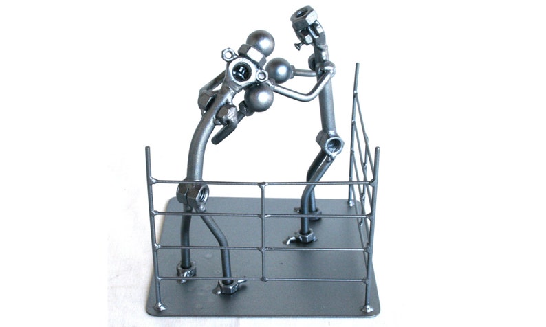 Boxing Gifts for Men, Boxing Coach Gift Nuts and Bolts Metal Sculpture ...