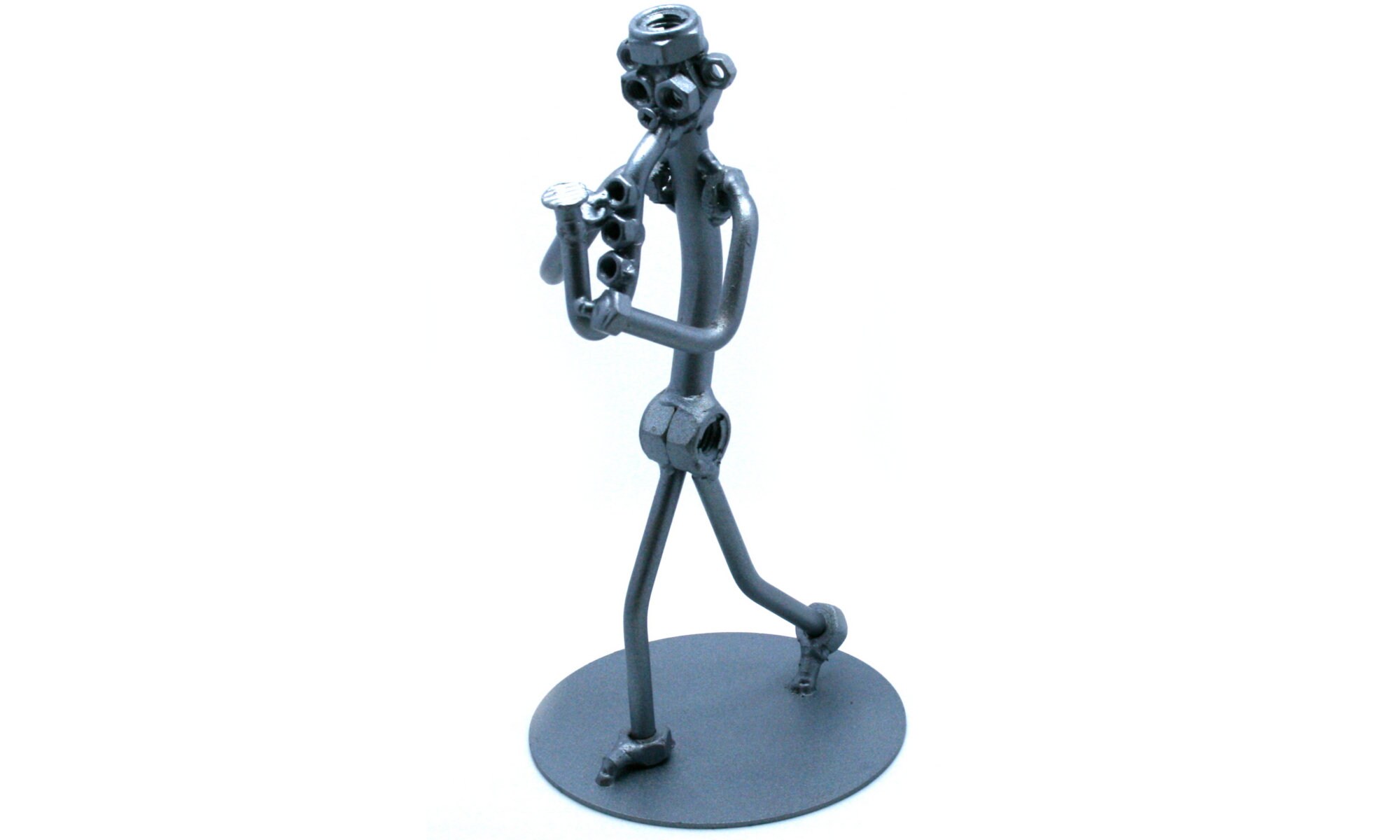 Saxophone Player Gift, Nuts and Bolts Metal Sculpture, Saxophone Music ...