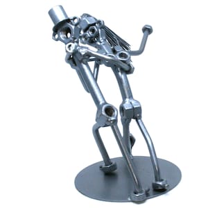 Dancing Couple Nuts and Bolts Sculpture, Welded Metal Wedding ...