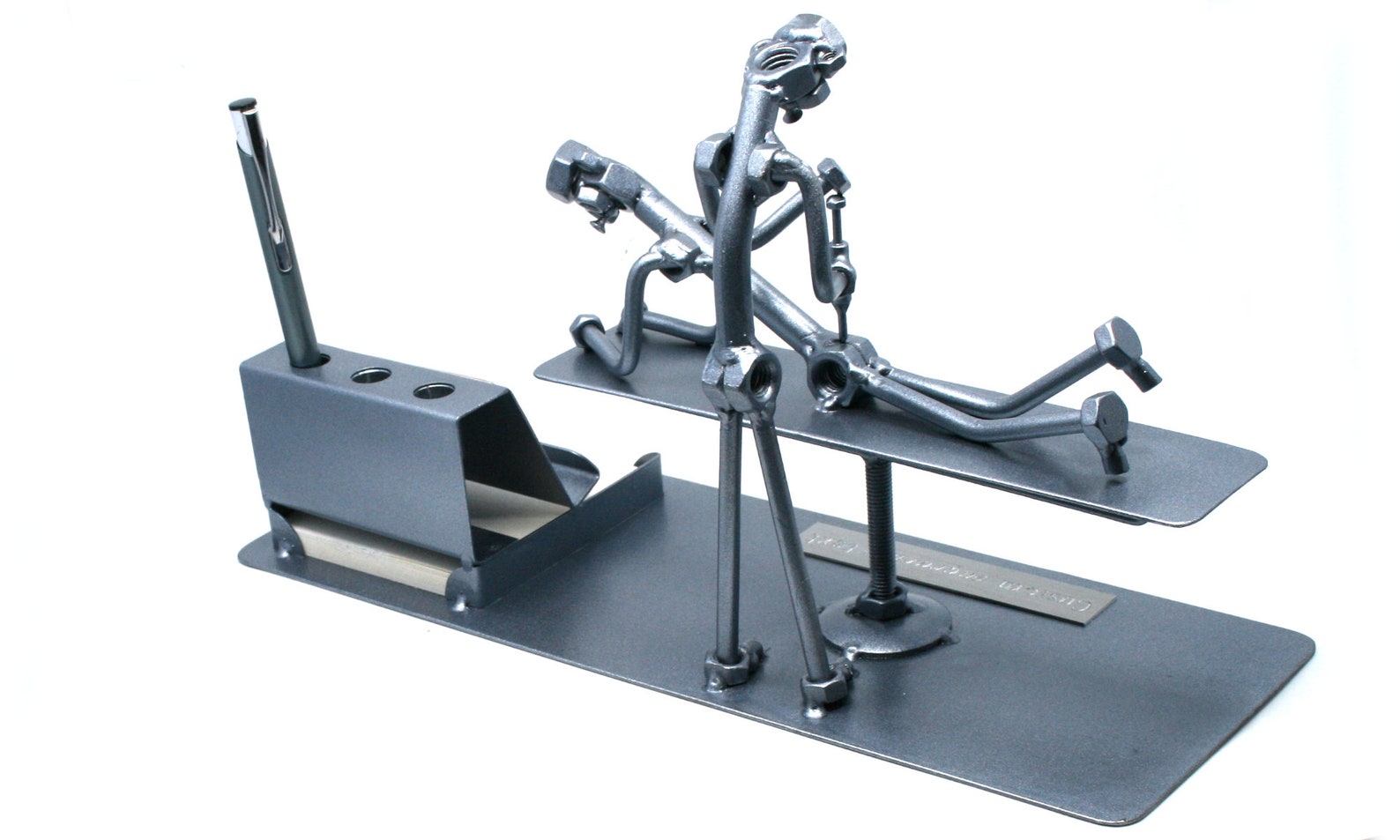4 in 1 Personalized Doctor Gift Metal Figurine Business Card Holder ...
