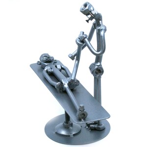 Nuts and Bolts Physical Therapy Gift, Welded Metal Art Chiropractor ...