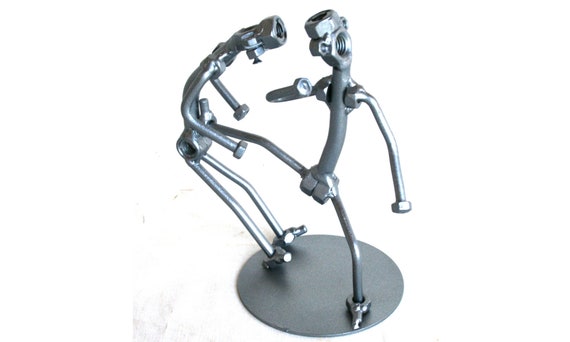 Scrap metal Male Karate nuts and bolts award Male Taekwondo | Etsy