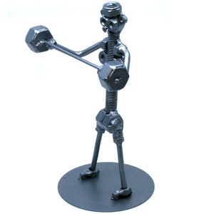 Scrap Metal Weightlifter Self Portrait Gift, Powerlifter Bodybuilder ...