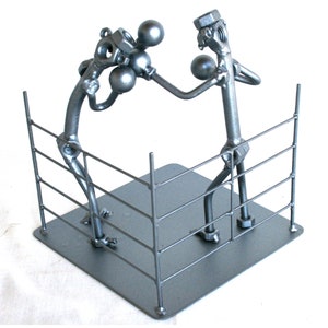 Boxing Gifts for Men, Boxing Coach Gift Nuts and Bolts Metal Sculpture ...
