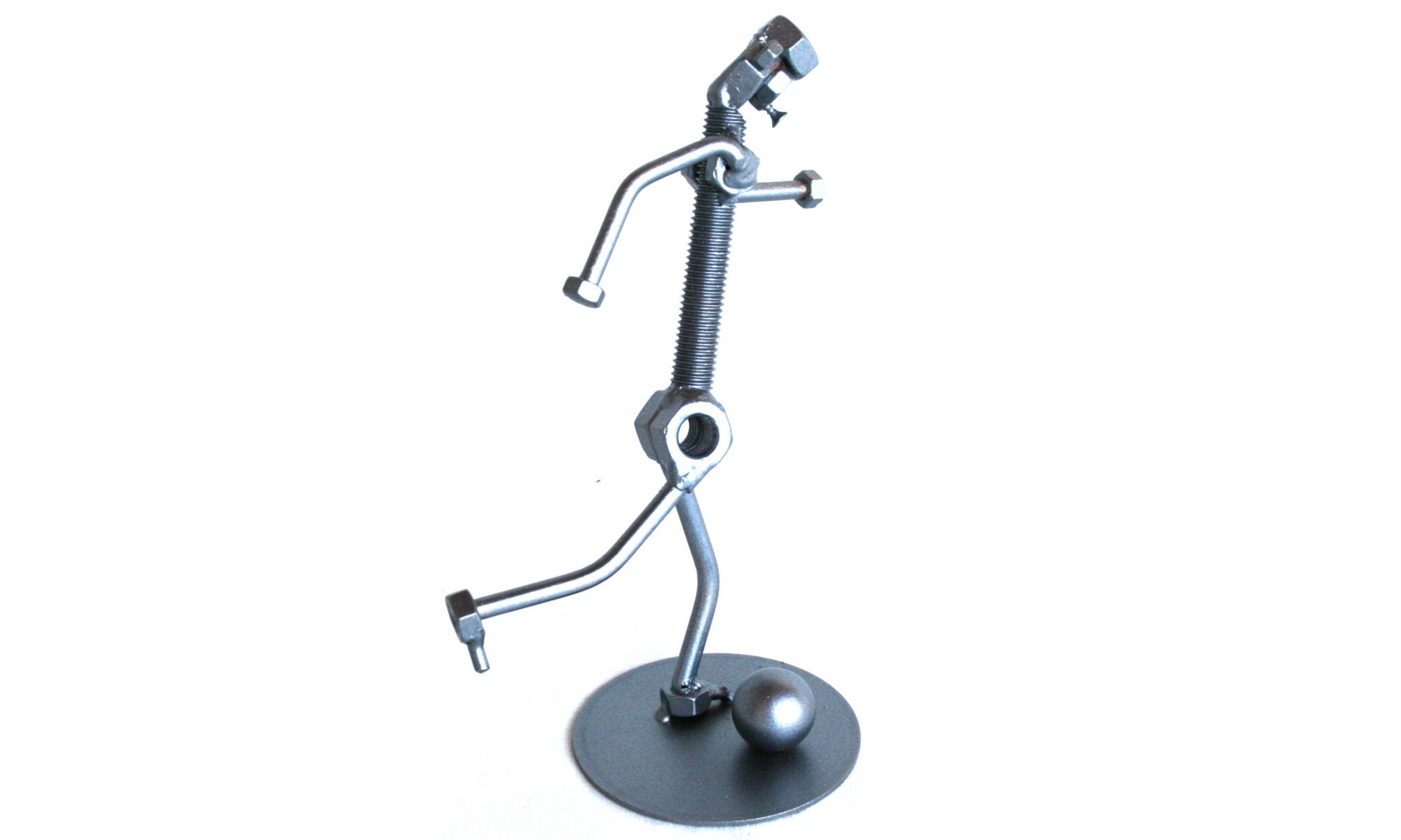 Soccer Player Gift Nuts and Bolts Metal Sculpture Football - Etsy UK