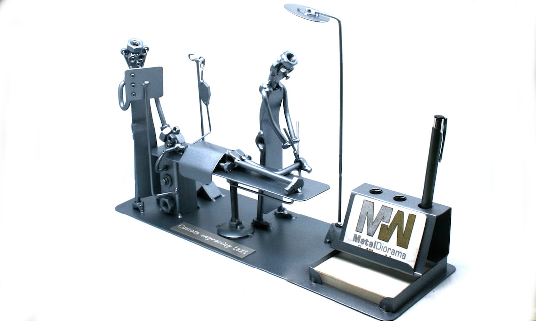 Foot Surgery Gift Nuts and Bolts Sculpture, Broken Leg Scrap Metal ...
