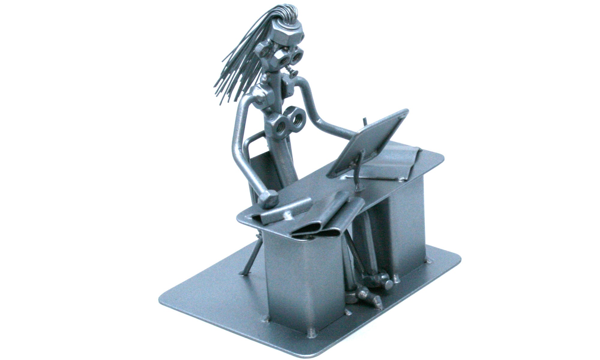 World's Best Accountant Metal Statue, Accountant Gift Nuts and Bolts ...
