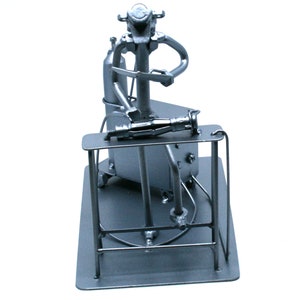 Welder Gift, Nuts and Bolts Metal Sculpture, Handmade Decorative Object ...