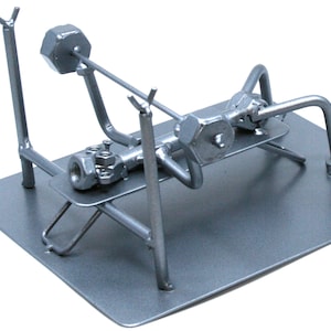 Weightlifter Powerlifter Bodybuilder Gift - Handmade Metal Sculpture ...