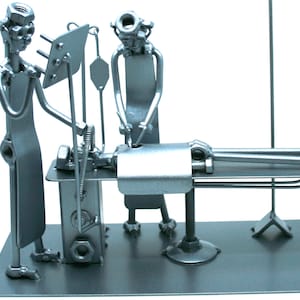 Personalized Nuts and Bolts Sculpture for Surgeon, Customheart Surgeon ...