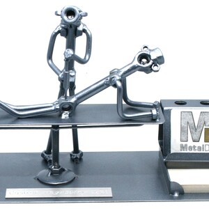 4 in 1 Personalized Doctor Gift Metal Figurine Business Card Holder ...