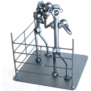 Boxing Gifts for Men, Boxing Coach Gift Nuts and Bolts Metal Sculpture ...