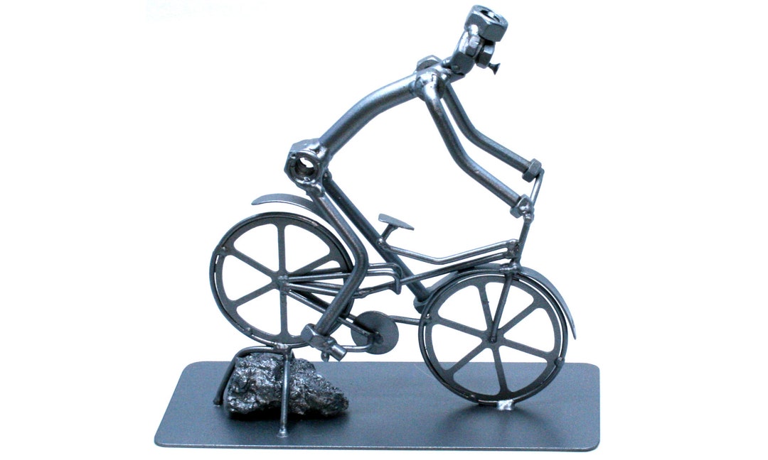 Gift for Cyclist, Bicycle Lover Gift Nuts and Bolts Metal Sculpture ...