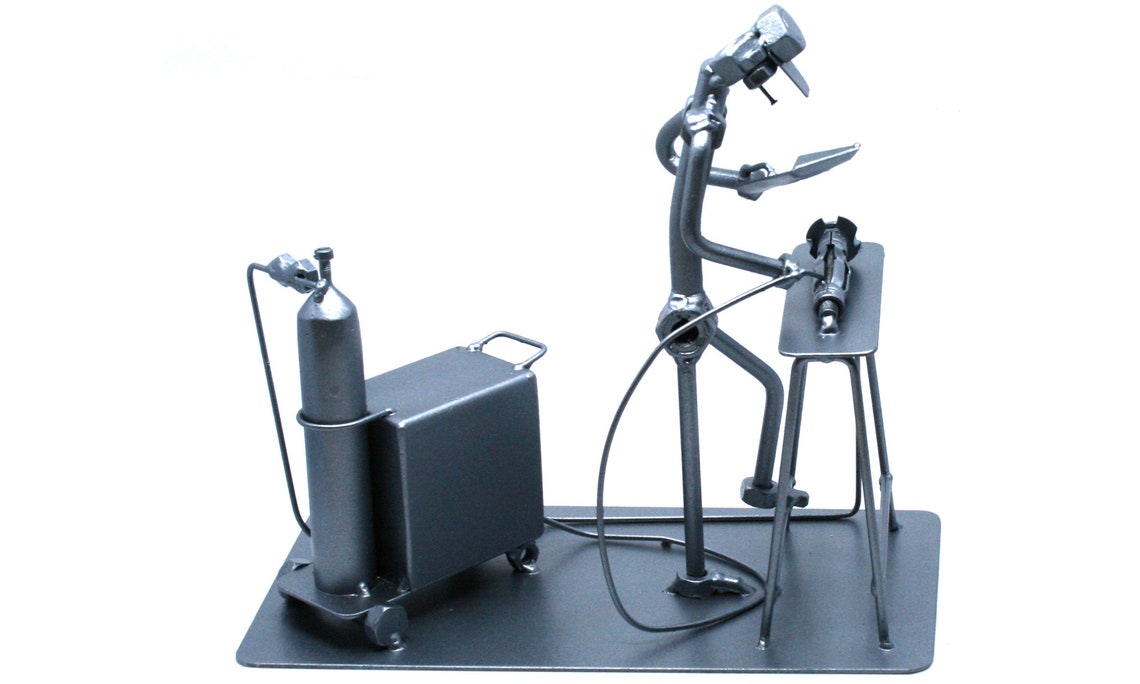 Welder Gift Nuts and Bolts Metal Sculpture Male Vs Female | Etsy