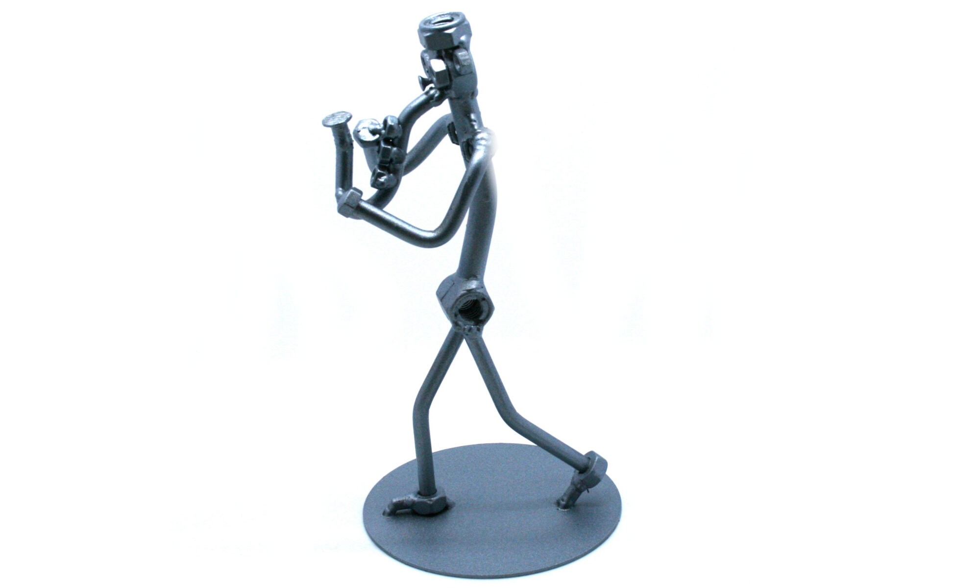 Saxophone Player Gift, Nuts and Bolts Metal Sculpture, Saxophone Music ...