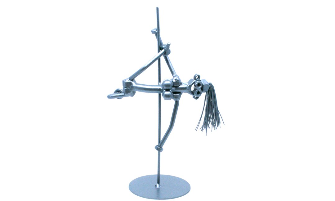 Aerial Arts Pole Dance Nuts and Bolts Sculpture, Handmade Ornament ...