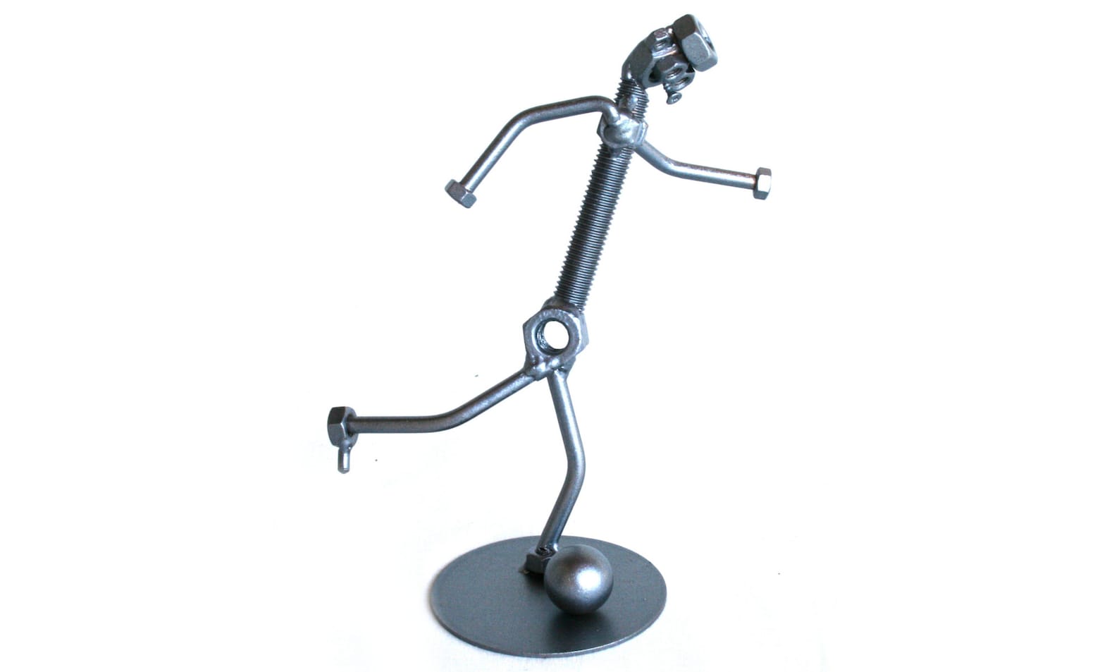 Soccer Player Gift Nuts and Bolts Metal Sculpture, Football Coach ...