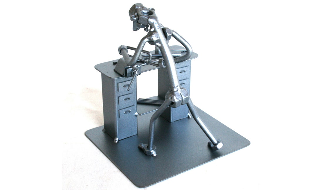 Structural Ironworker Metal Figurine, Personalized Locksmith With Iron ...