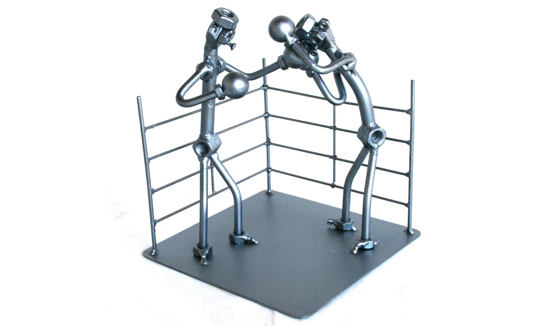 Boxing Gifts for Men, Boxing Coach Gift Nuts and Bolts Metal Sculpture ...