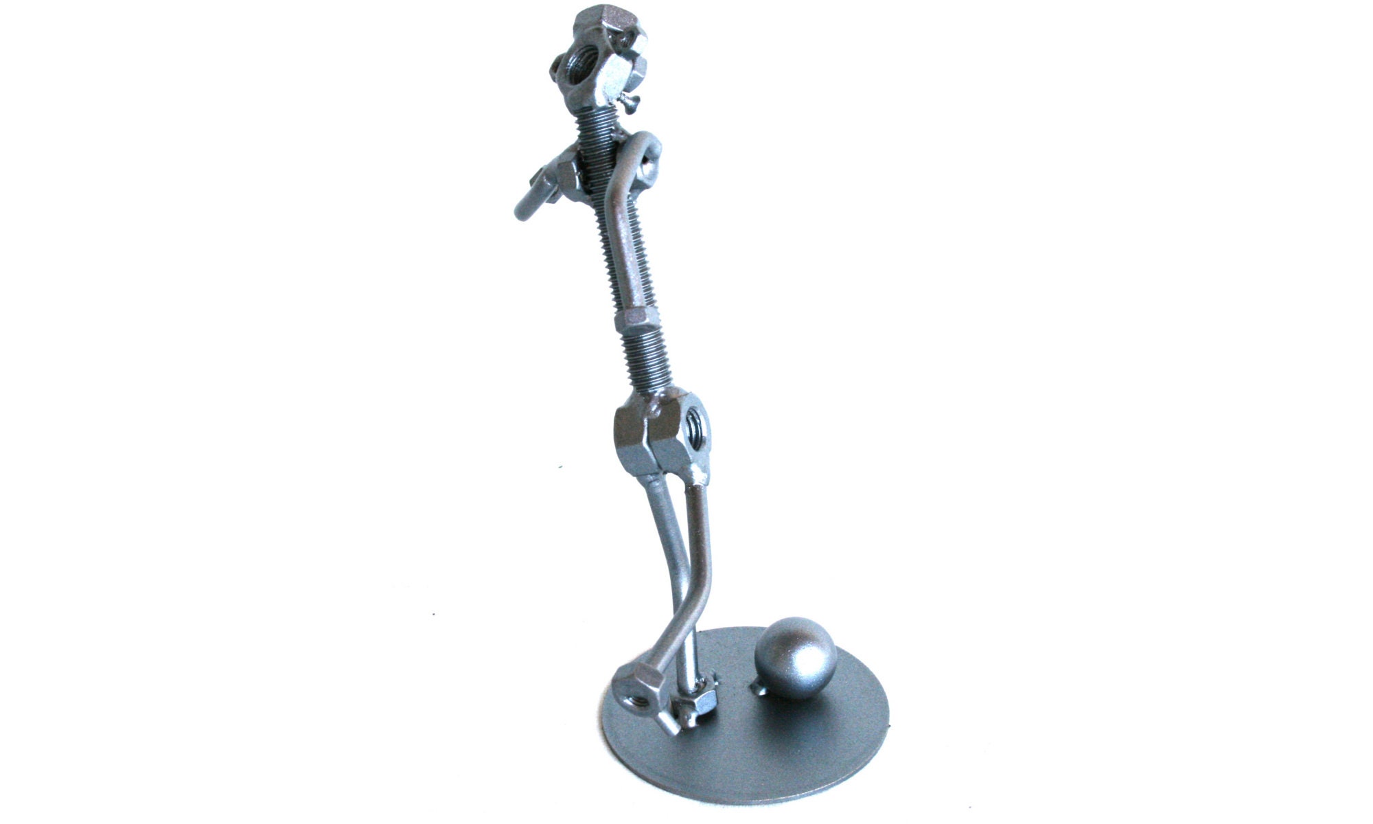 Soccer Player Gift Nuts and Bolts Metal Sculpture Football - Etsy UK