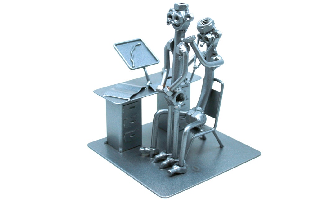 Personalized Pediatrician Woman Gift Nuts and Bolts Sculpture, Welded ...